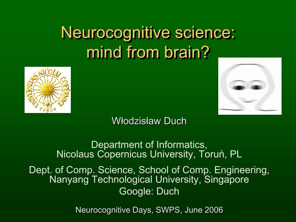 PPT - Neurocognitive science: mind from brain ? PowerPoint Presentation ...