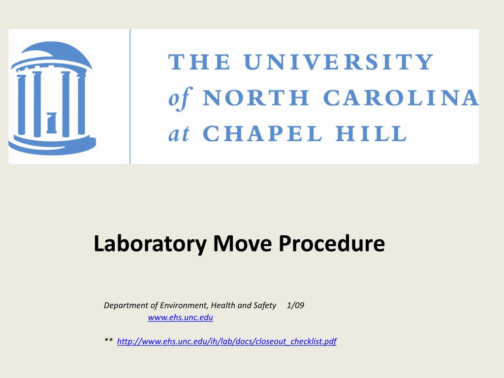 PPT - Laboratory Move Procedure PowerPoint Presentation, free download ...