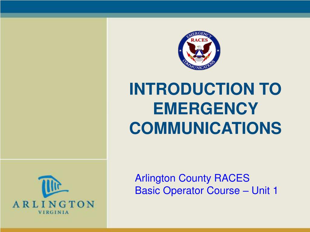 PPT - INTRODUCTION TO EMERGENCY COMMUNICATIONS PowerPoint Presentation ...