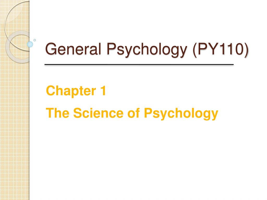 PPT - General Psychology (PY110) PowerPoint Presentation, free download ...