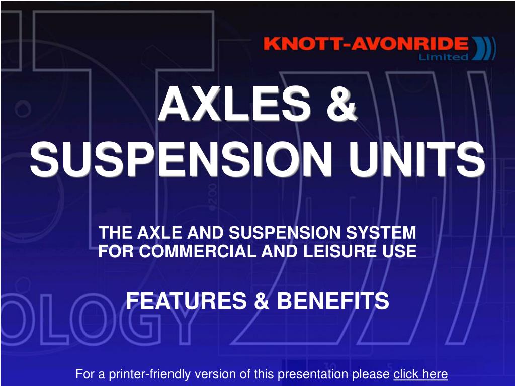 PPT - AXLES & SUSPENSION UNITS PowerPoint Presentation, free download ...