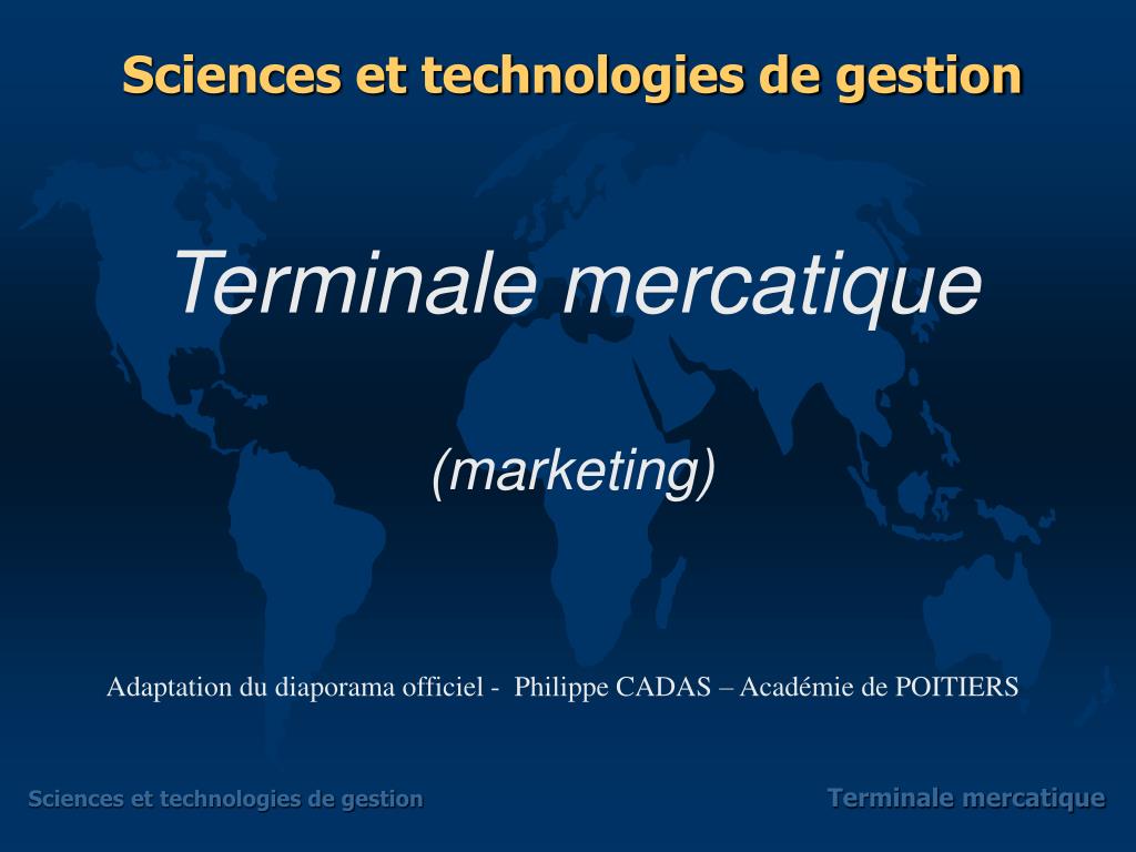 PPT - Terminale mercatique (marketing) PowerPoint Presentation, free ...
