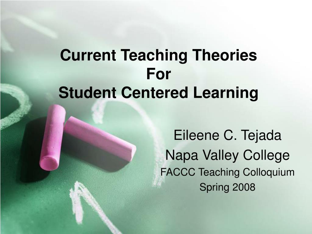 PPT - Current Teaching Theories For Student Centered Learning ...