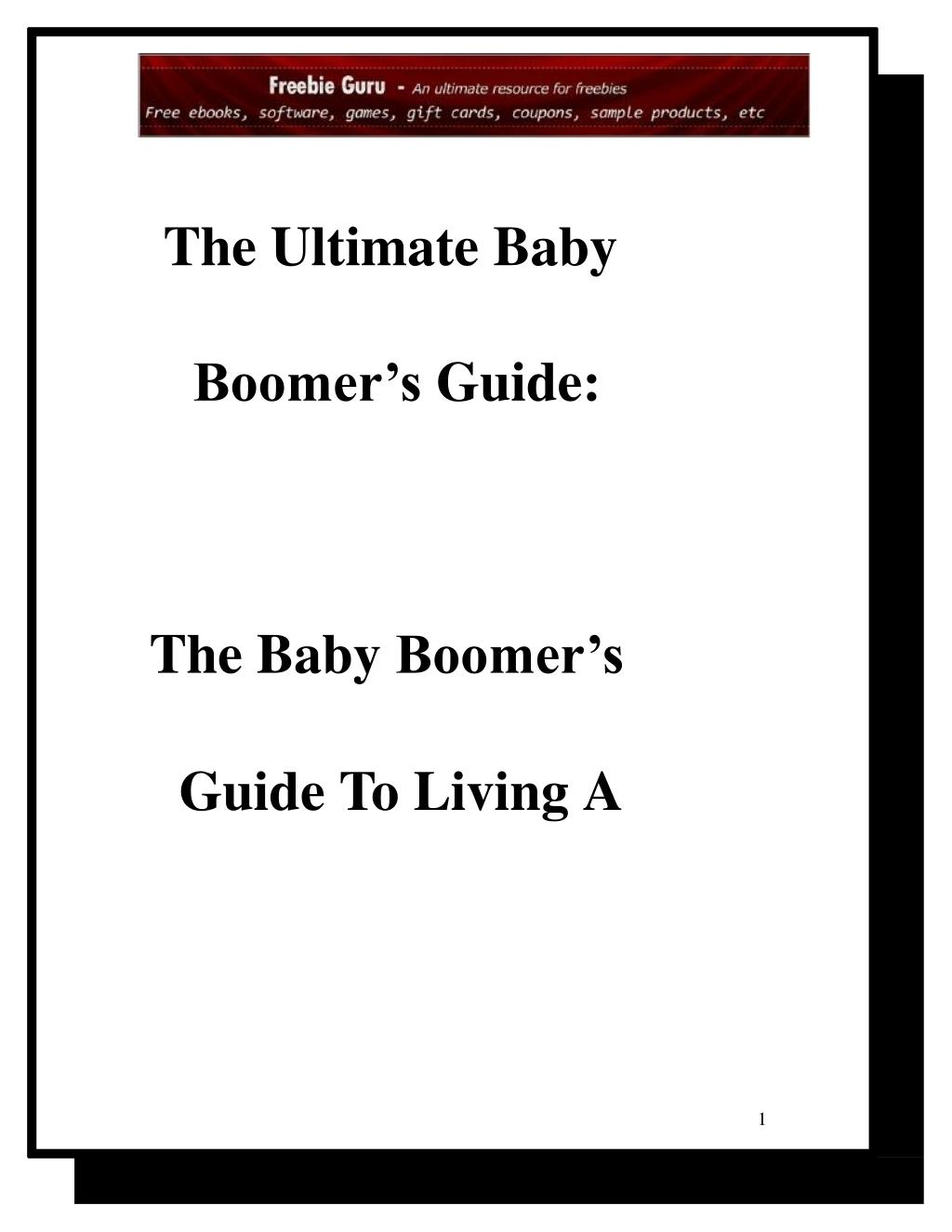 PPT - the ultimate baby boomers guide PowerPoint Presentation, free ...