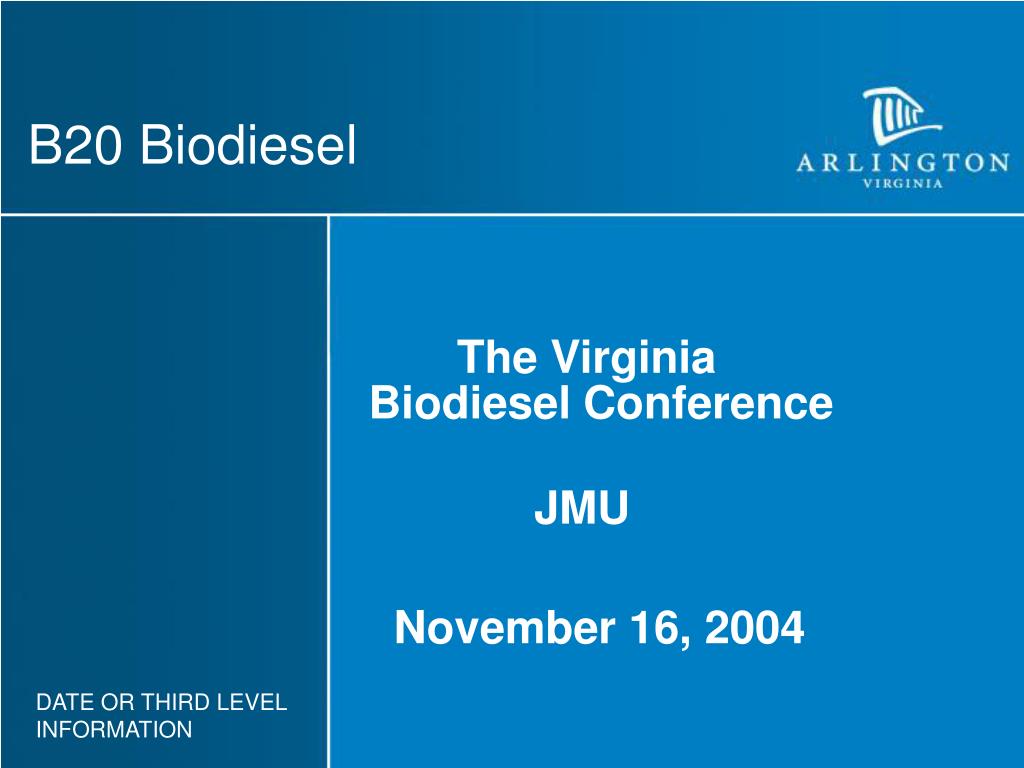 PPT - B20 Biodiesel PowerPoint Presentation, free download - ID:1243763