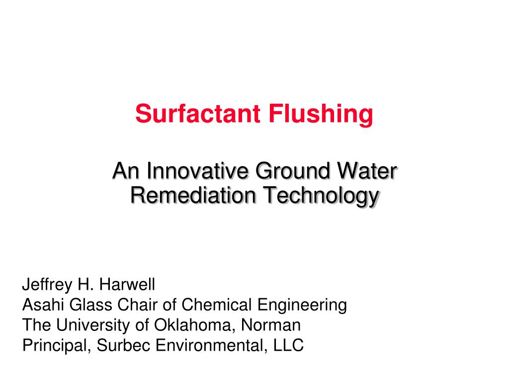 PPT - Surfactant Flushing PowerPoint Presentation, free download - ID ...