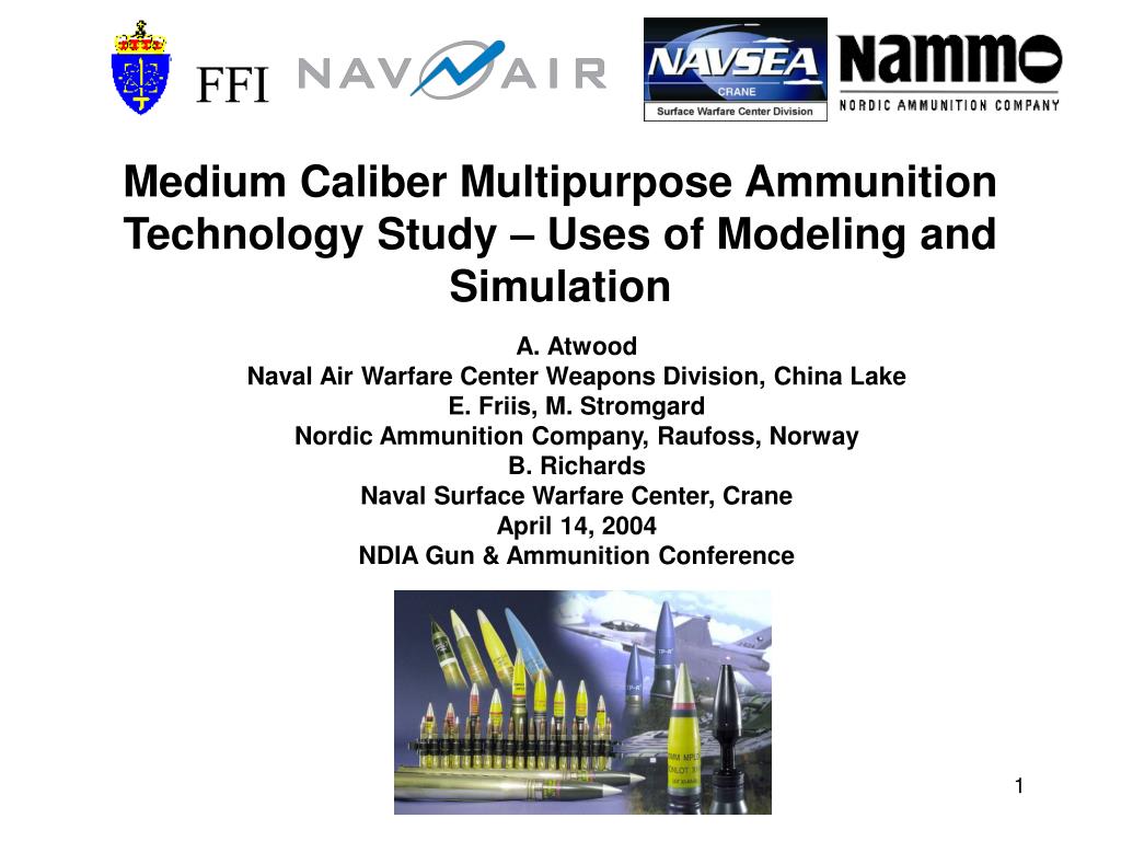 PPT - Medium Caliber Multipurpose Ammunition Technology Study – Uses of ...