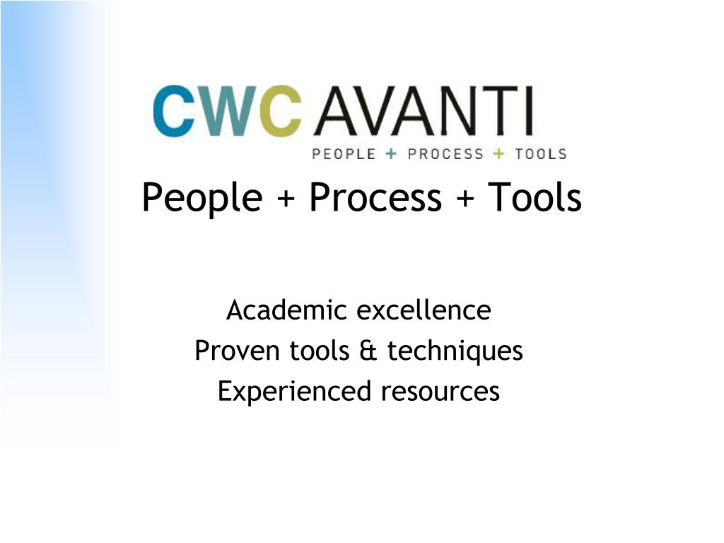 PPT - People + Process + Tools PowerPoint Presentation, free download ...