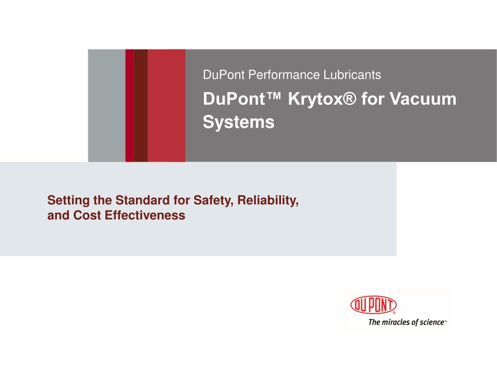 PPT - DuPont Performance Lubricants PowerPoint Presentation, free ...