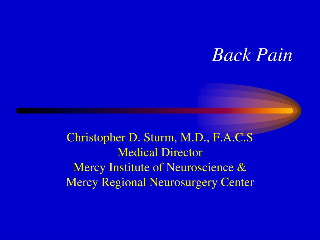 PPT - Back Pain PowerPoint Presentation, free download - ID:1249474