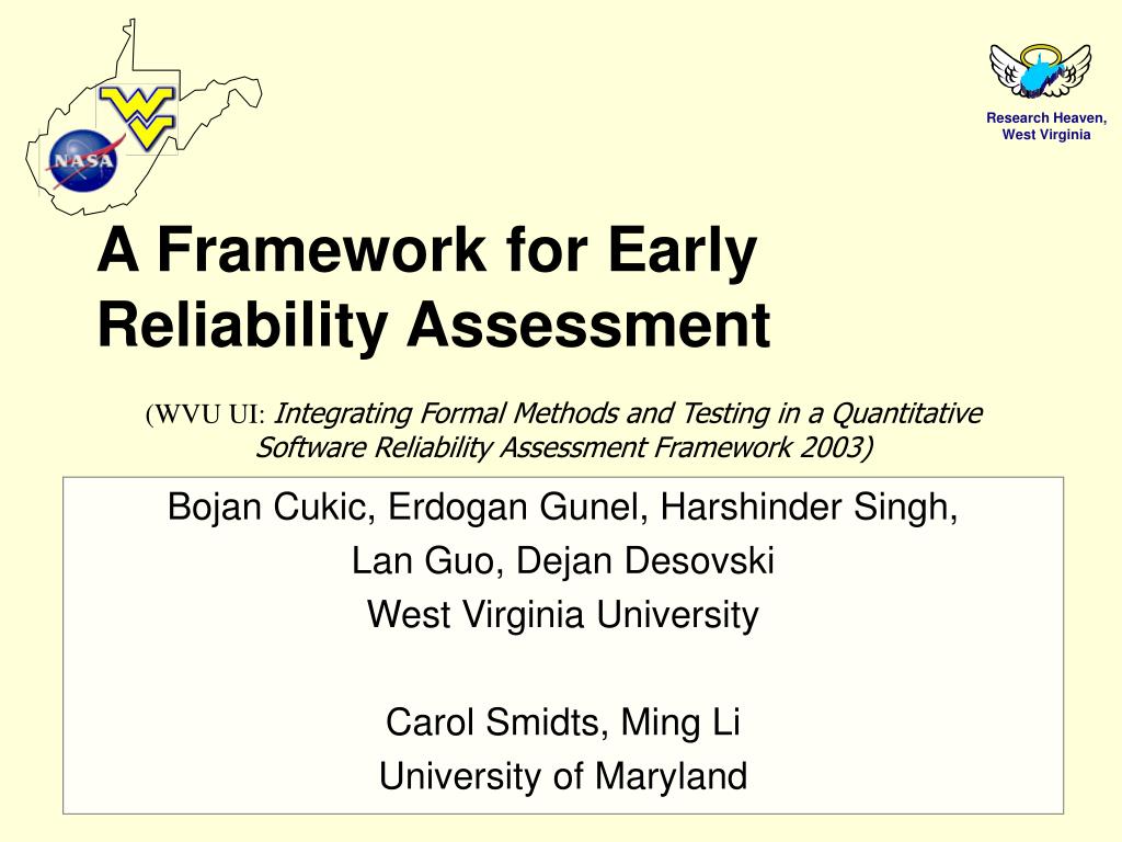 PPT - A Framework for Early Reliability Assessment PowerPoint ...