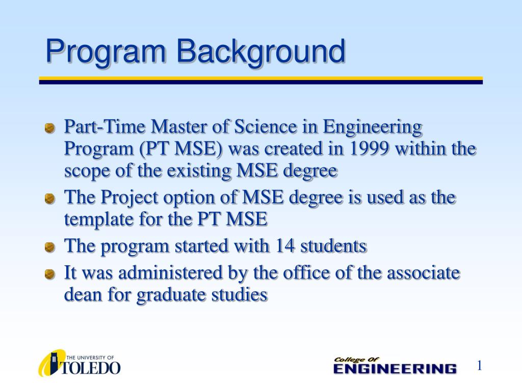 PPT - Program Background PowerPoint Presentation, free download - ID ...