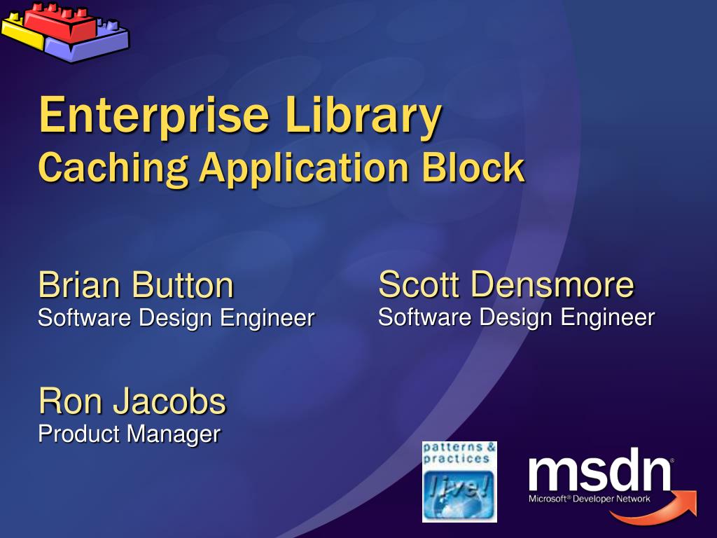 PPT - Enterprise Library Caching Application Block PowerPoint ...