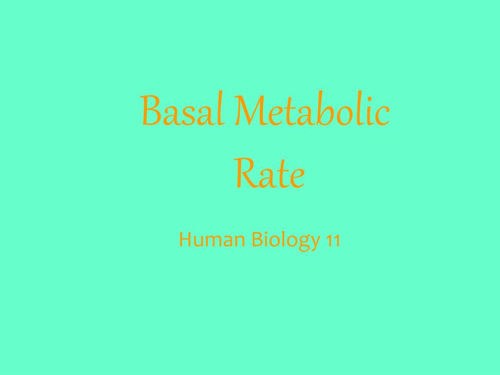 PPT - Basal Metabolic Rate PowerPoint Presentation, free download - ID ...