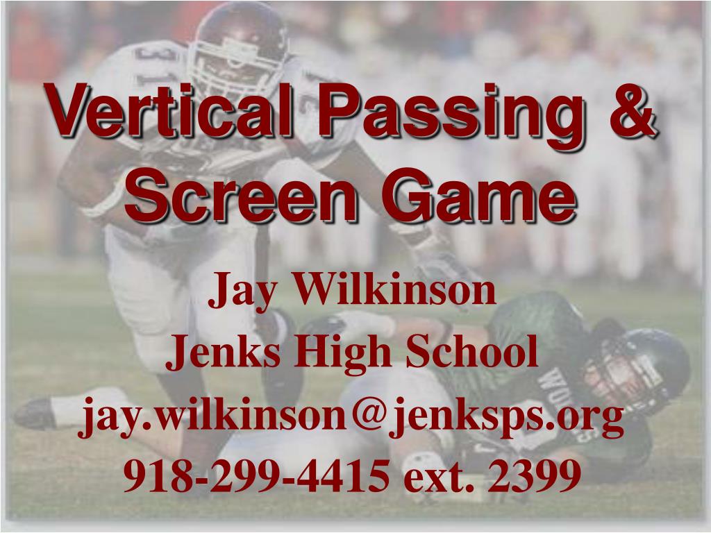 PPT - Vertical Passing & Screen Game PowerPoint Presentation, free ...