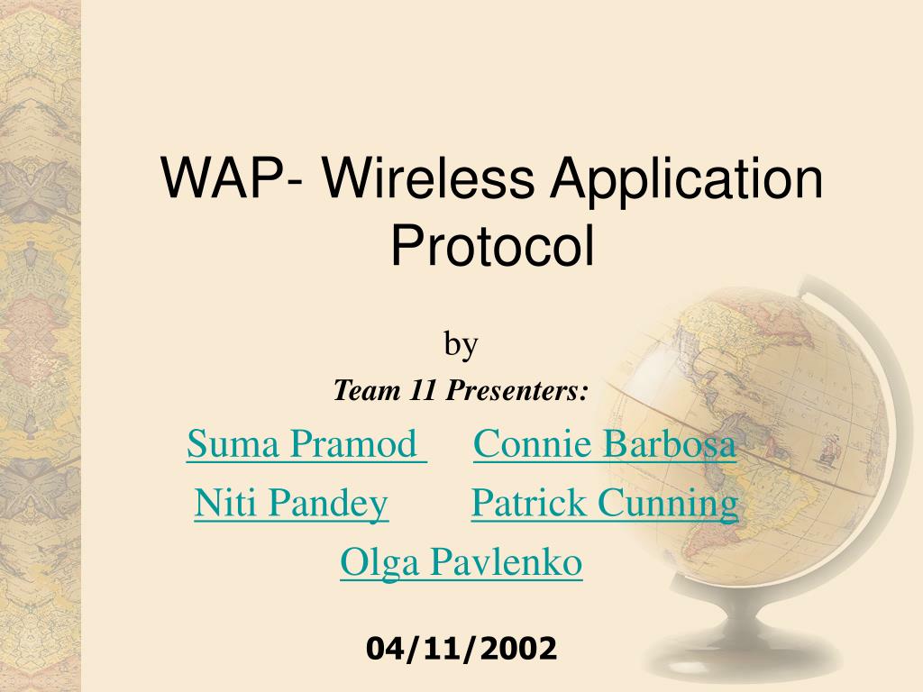 PPT - WAP- Wireless Application Protocol PowerPoint Presentation, free ...