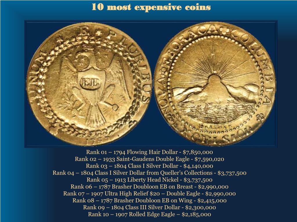PPT - 10 most expensive coins PowerPoint Presentation, free download ...