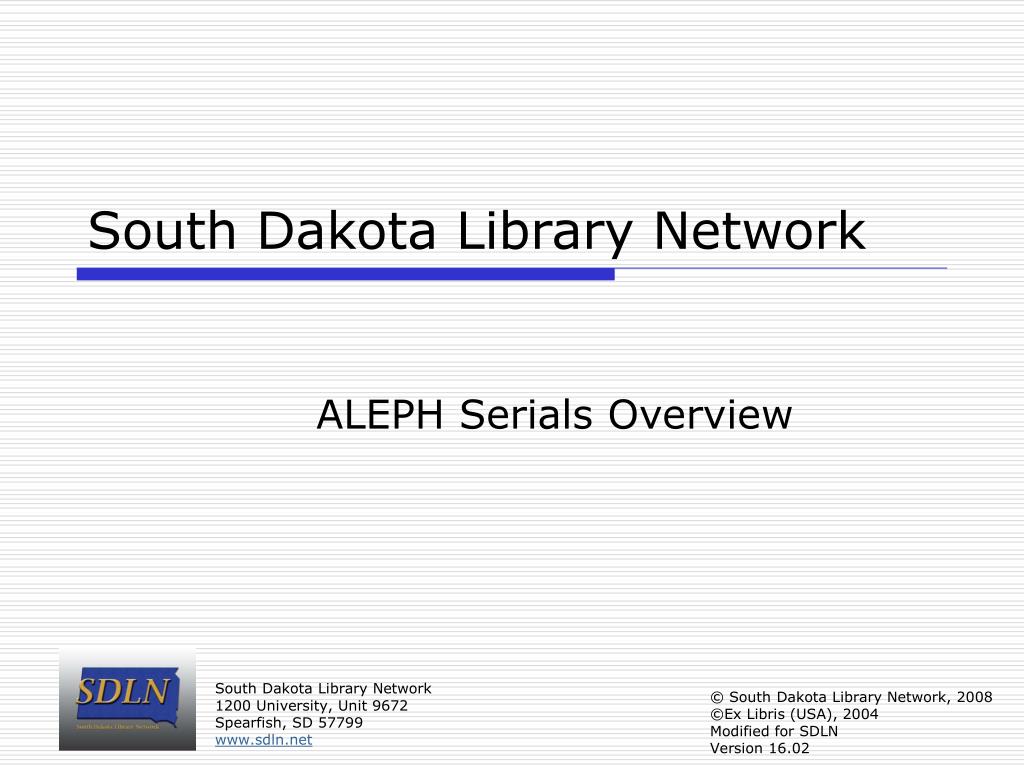 PPT - South Dakota Library Network PowerPoint Presentation, free ...