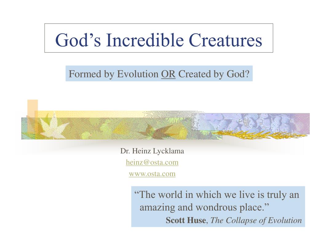 PPT - God’s Incredible Creatures PowerPoint Presentation, free download ...