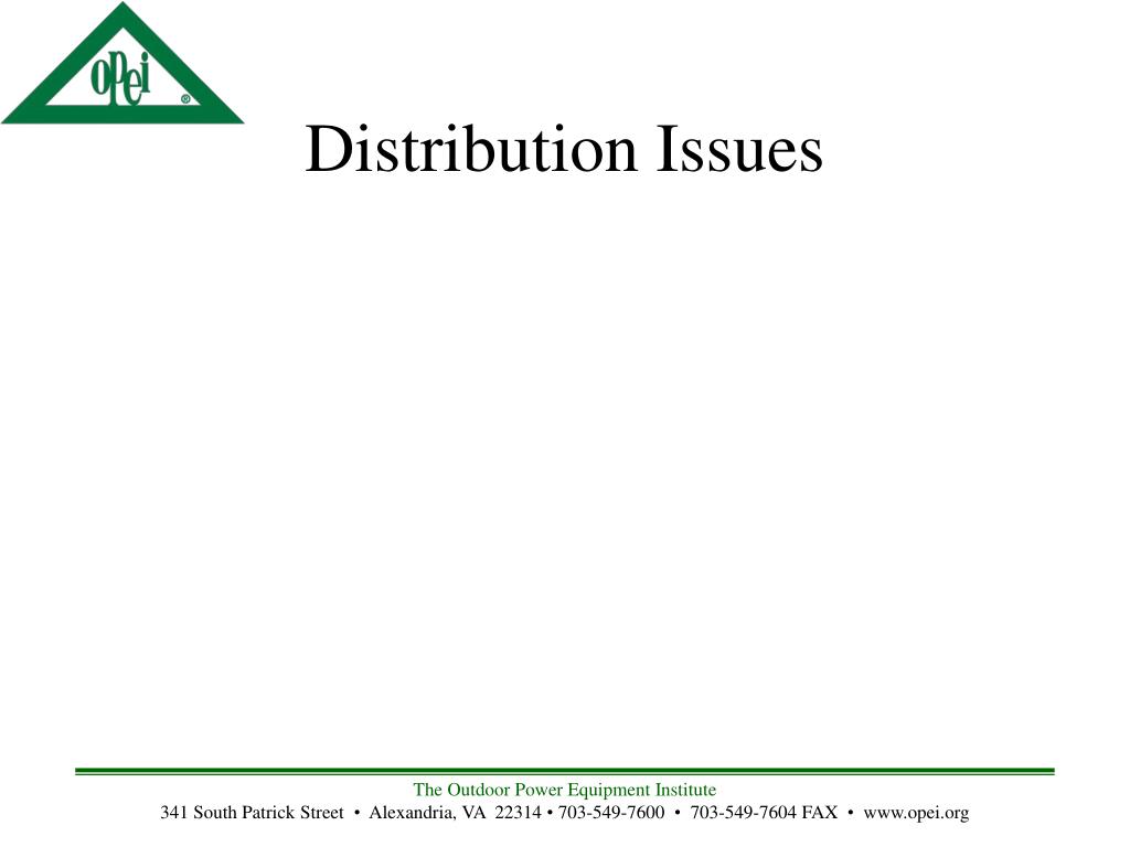 PPT - Distribution Issues PowerPoint Presentation, free download - ID ...
