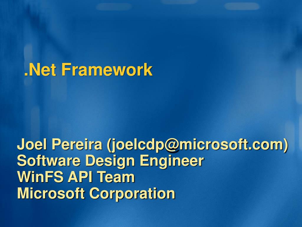 PPT - .Net Framework PowerPoint Presentation, free download - ID:1266455