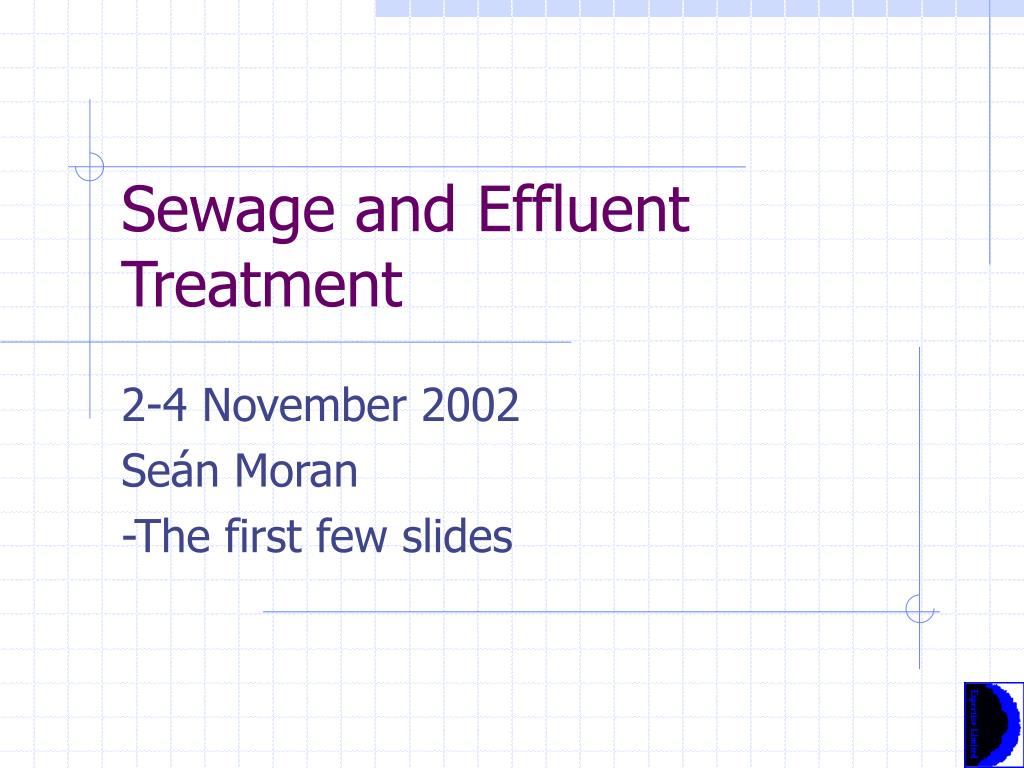 PPT - Sewage and Effluent Treatment PowerPoint Presentation, free ...