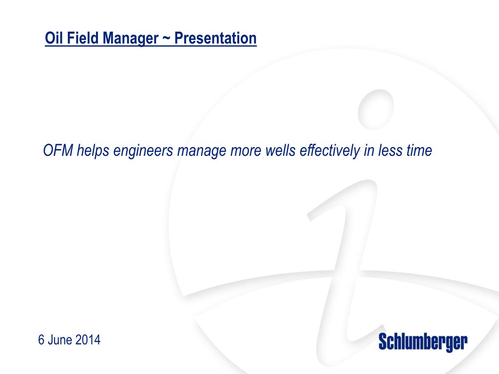 PPT - Oil Field Manager ~ Presentation PowerPoint Presentation, free ...