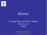 PPT - RHINOLOGY INSTRUMENTS PowerPoint Presentation, free download - ID ...