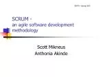 PPT - An Introduction to Agile SCRUM Methodology PowerPoint ...