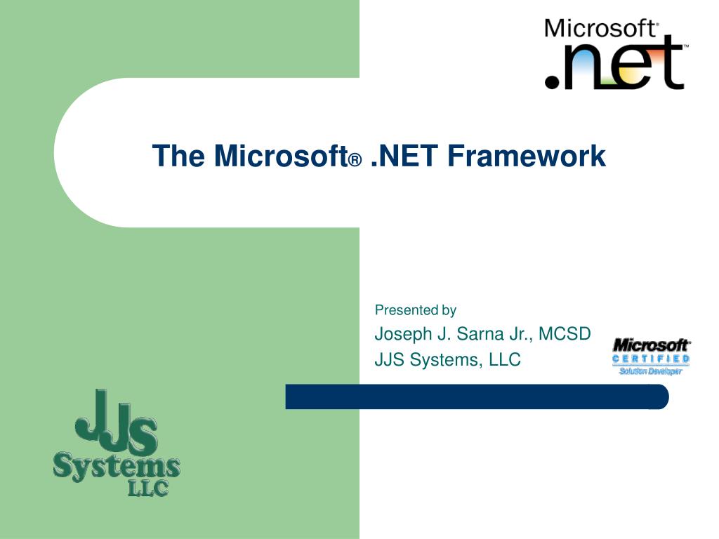 PPT - The Microsoft ® .NET Framework PowerPoint Presentation, free ...