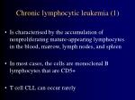 PPT - The Chronic Lymphocytic Leukemia (CLL) PowerPoint Presentation ...