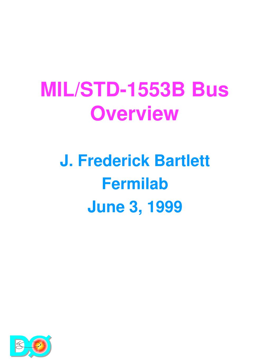 PPT - MIL/STD-1553B Bus Overview PowerPoint Presentation, free download ...