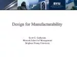 PPT - Design For Manufacturability (DFM) PowerPoint Presentation, free ...