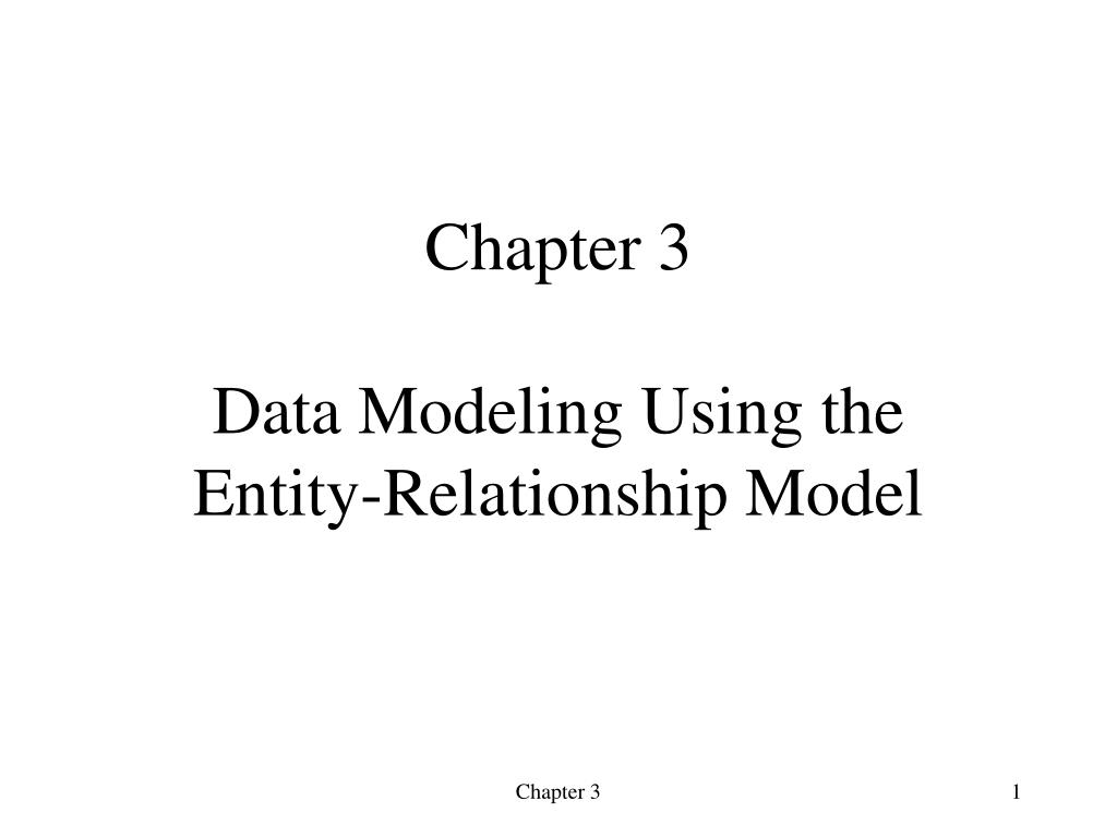 Ppt Chapter 3 Data Modeling Using The Entity Relationship Model Powerpoint Presentation Id