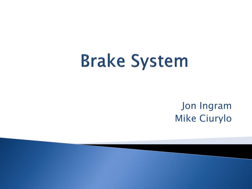 PPT - Brake System PowerPoint Presentation, free download - ID:1271657