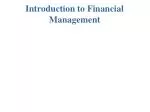 PPT - Introduction to Financial Management PowerPoint Presentation ...