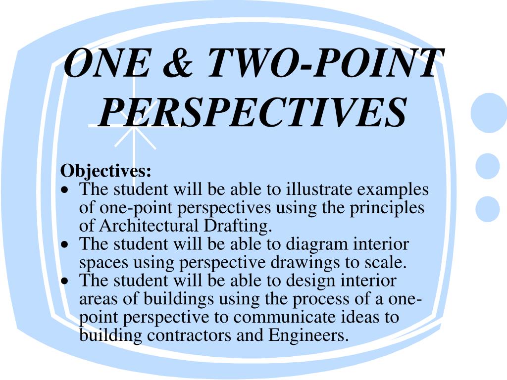 PPT - ONE & TWO-POINT PERSPECTIVES PowerPoint Presentation, free ...