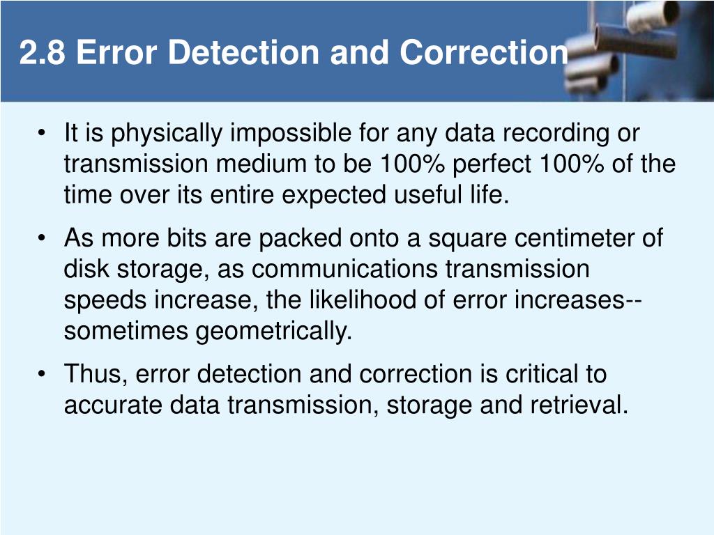 PPT - 2.8 Error Detection and Correction PowerPoint Presentation, free ...