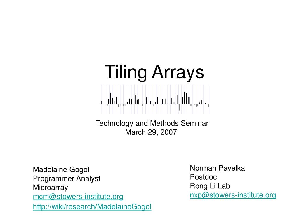 PPT - Tiling Arrays PowerPoint Presentation, free download - ID:1275163