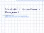 PPT - Chapter 1 Introduction to Human Resource Management PowerPoint ...