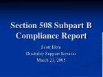 PPT - Understanding 508 Compliance PowerPoint Presentation, free ...