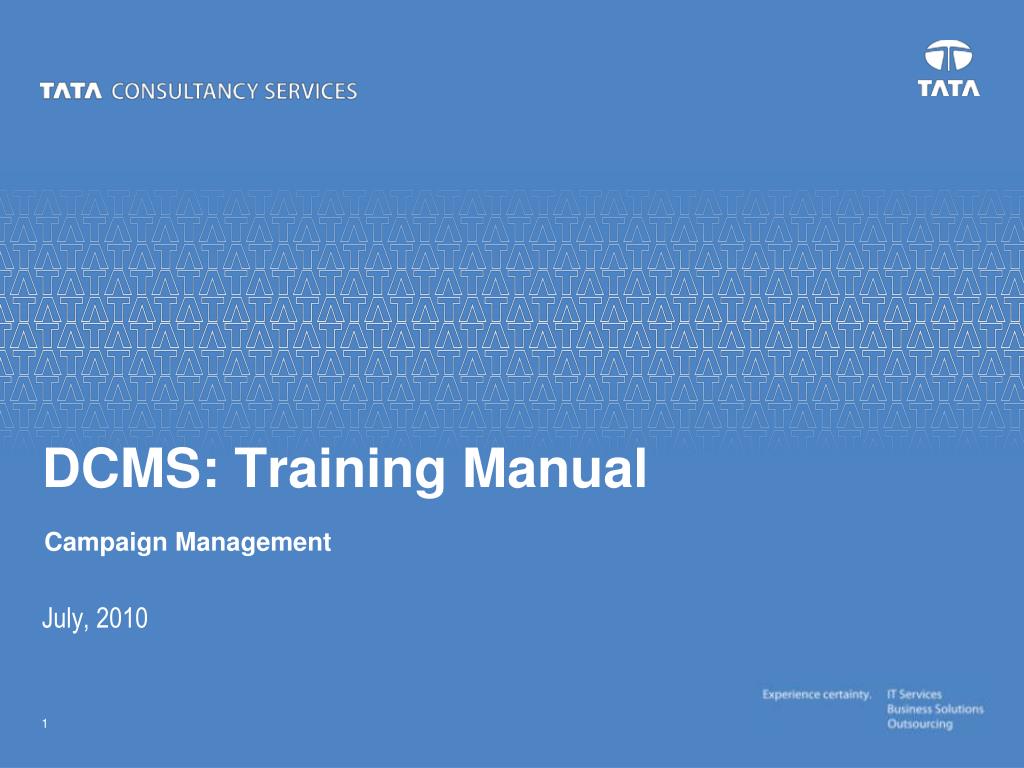 PPT - DCMS: Training Manual PowerPoint Presentation, free download - ID ...