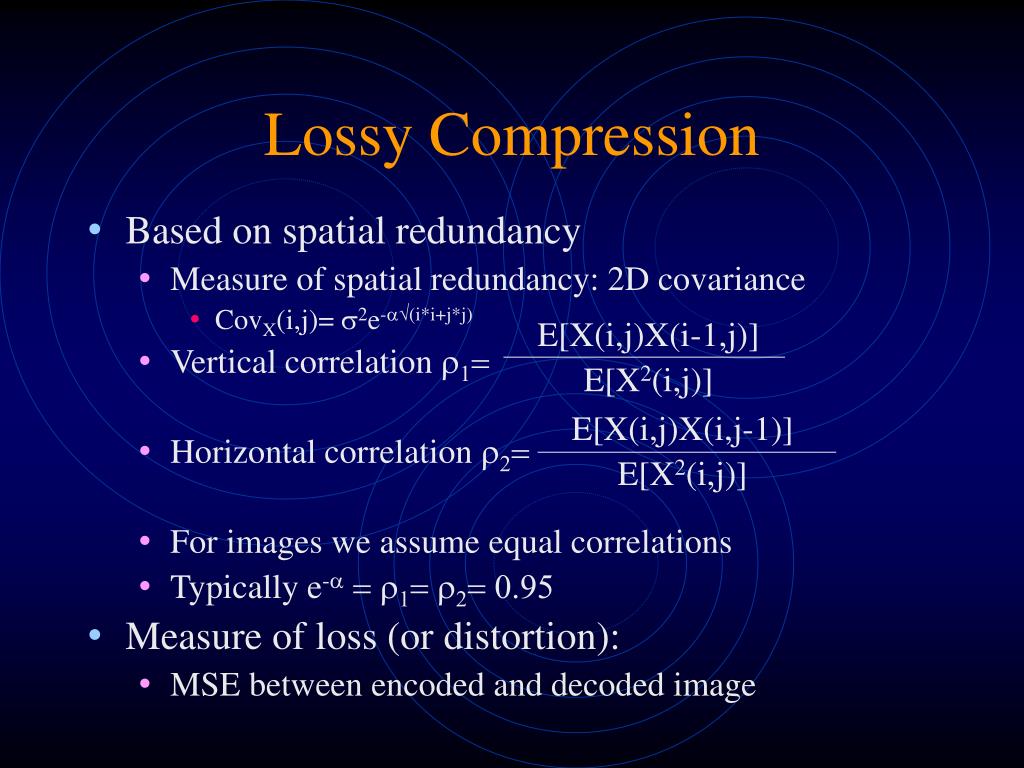 PPT - Lossy Compression PowerPoint Presentation, free download - ID:1279848