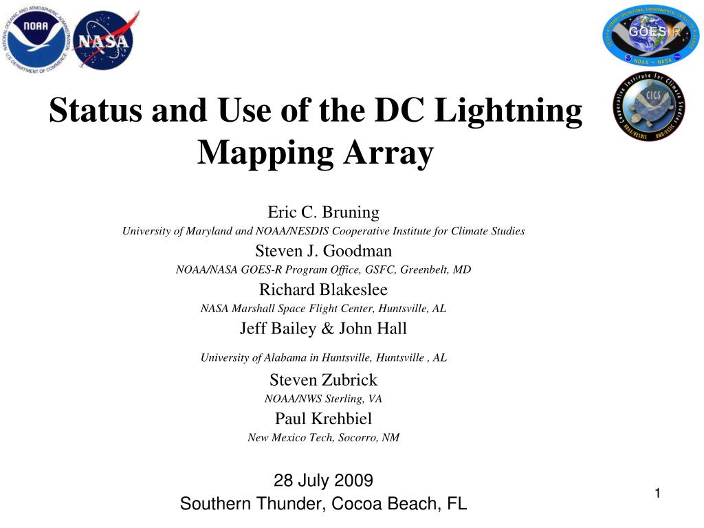 PPT - Status and Use of the DC Lightning Mapping Array PowerPoint Presentation - ID:1280180