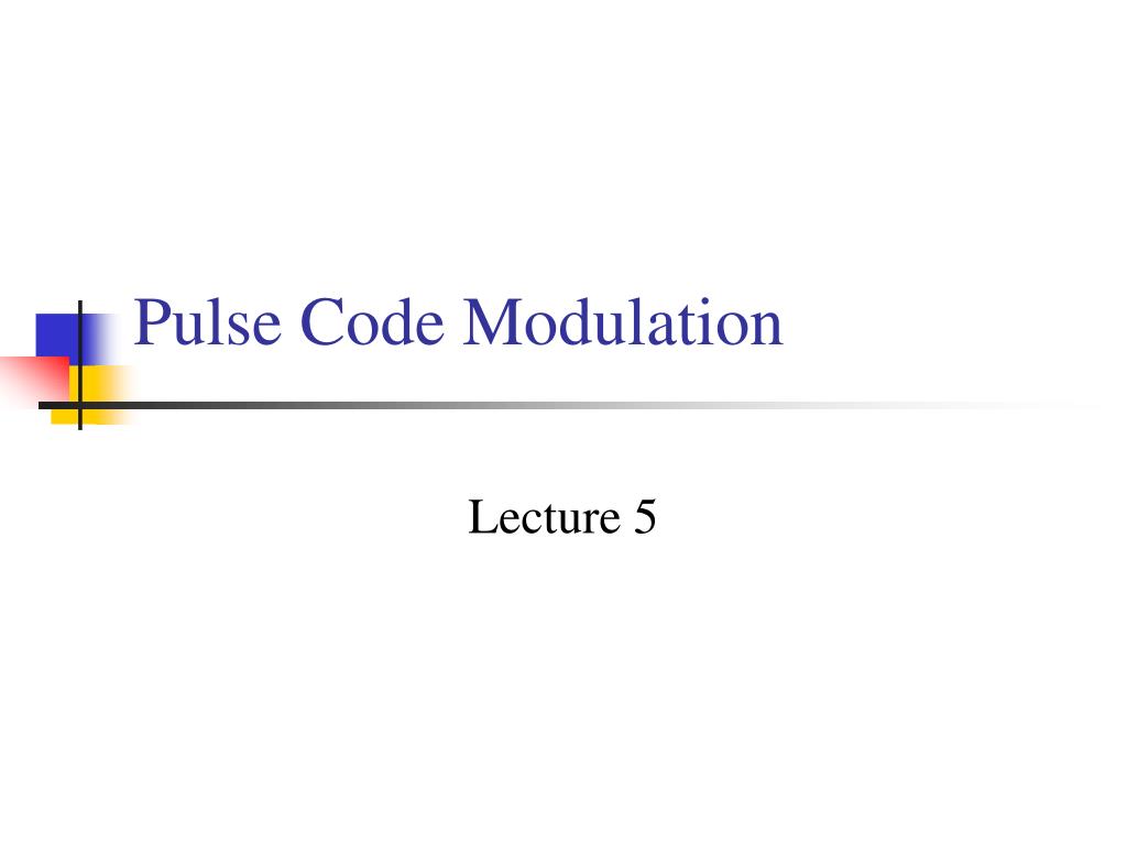 PPT - Pulse Code Modulation PowerPoint Presentation, free download - ID ...