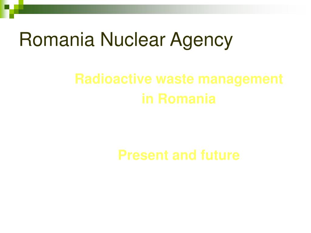 PPT - Romania Nuclear Agency PowerPoint Presentation, free download ...