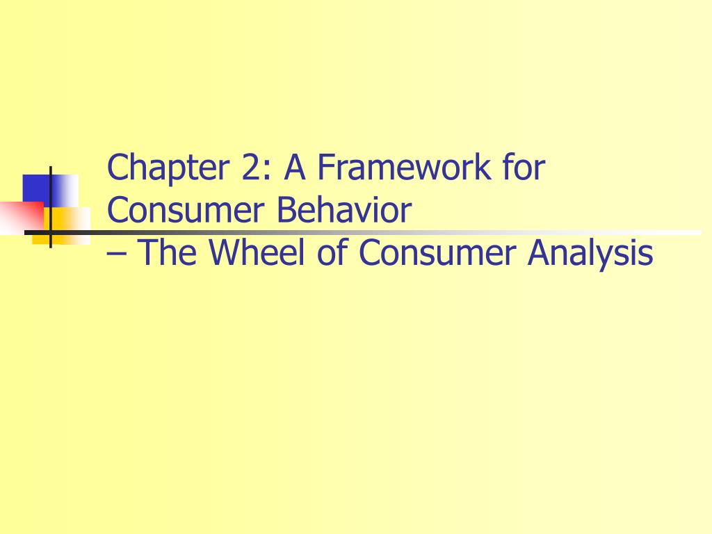 PPT - Chapter 2: A Framework for Consumer Behavior – The Wheel of Consumer Analysis PowerPoint ...