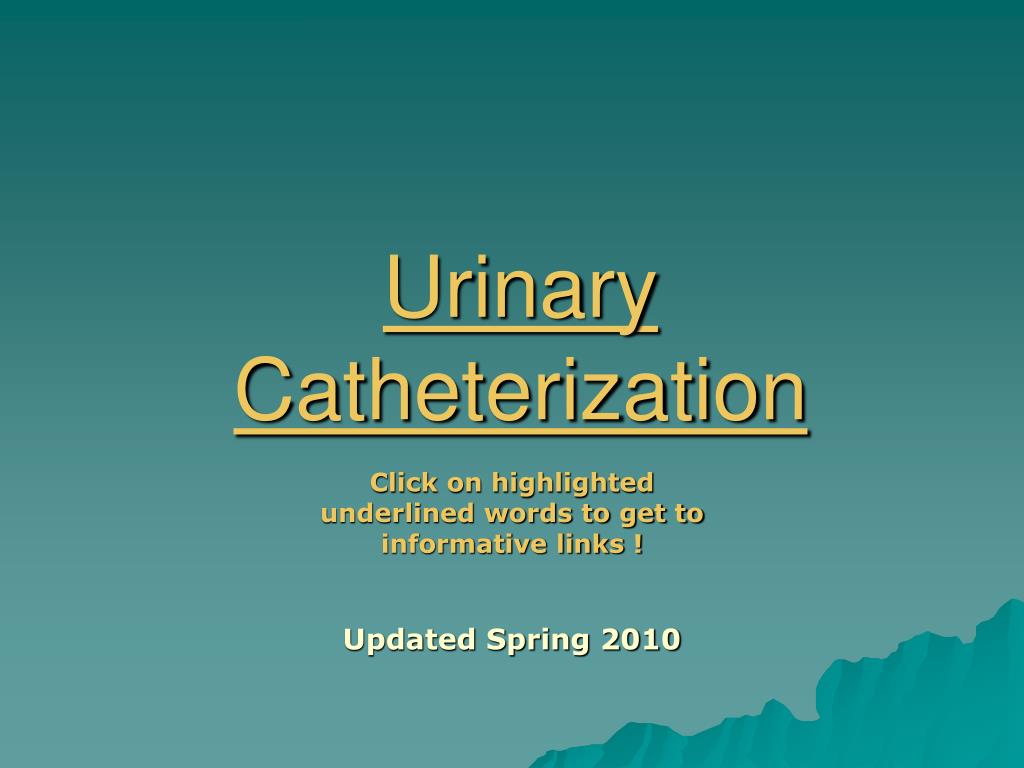 PPT - Urinary Catheterization PowerPoint Presentation, free download - ID:1281345