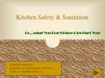 PPT - Kitchen Sanitation PowerPoint Presentation, free download - ID ...