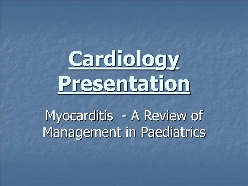 PPT - Cardiology Presentation PowerPoint Presentation, free download ...
